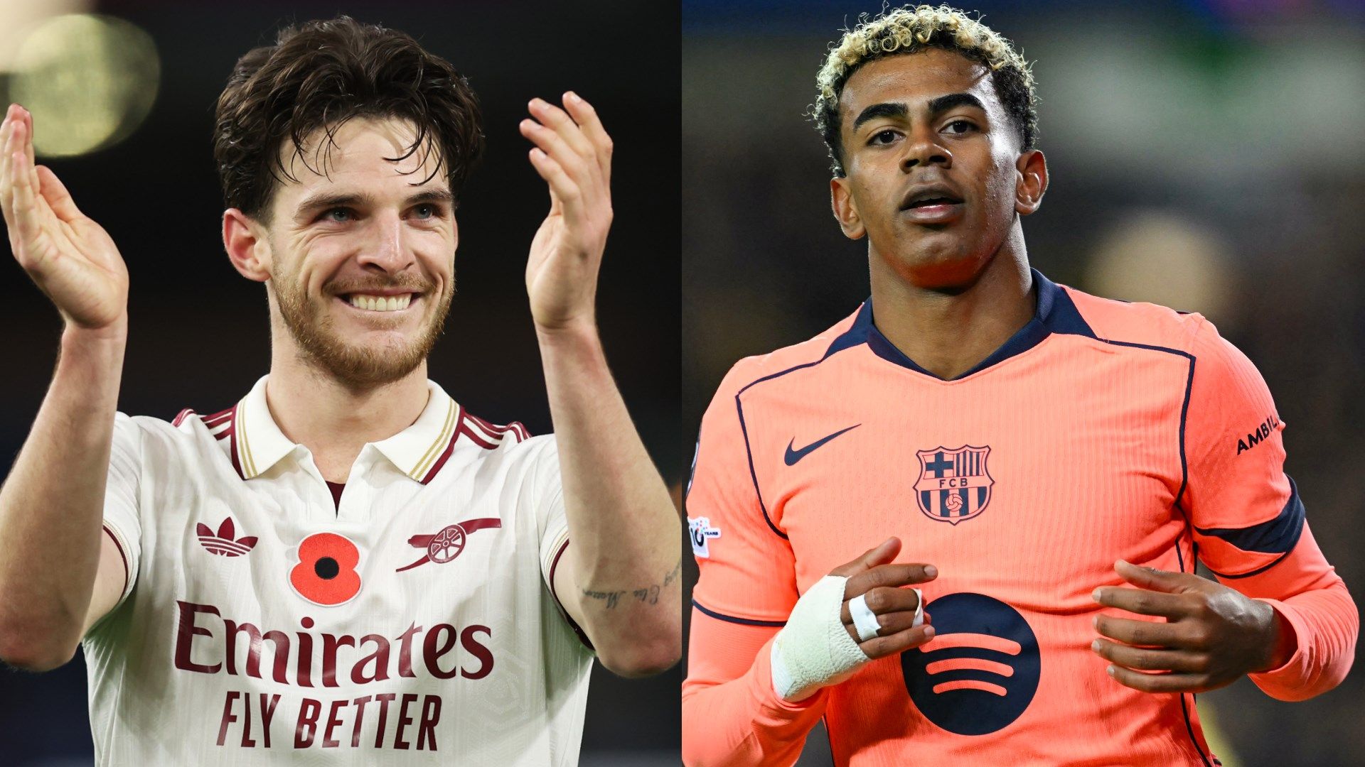 Barcelona wonderkid Lamine Yamal and Arsenal star Declan Rice headline list of nominees for 2025 ...